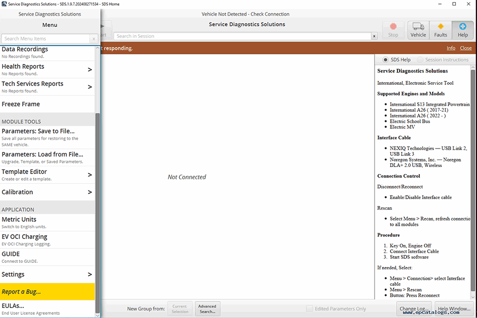 International Navistar Service Diagnostics Solutions (SDS)